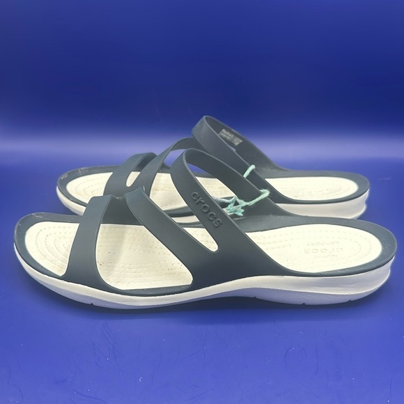 CROCS | Shoes | Crocs Shoes Women Size 9 Swiftwater Slide Sandals Dark ...